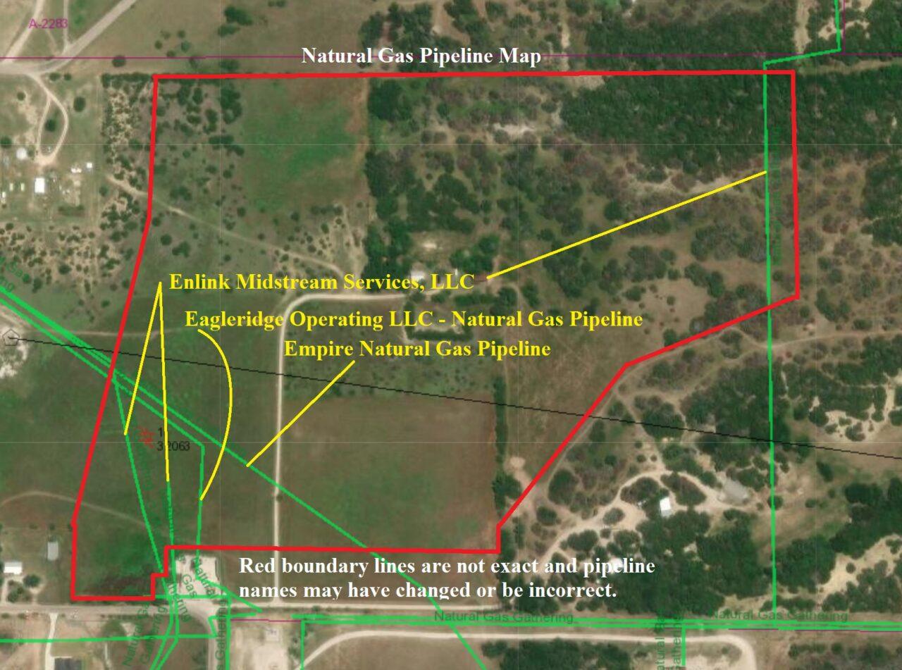 Pipeline Map- 50+/- Acres, N/E of Weatherford, Parker Co., Texas ...