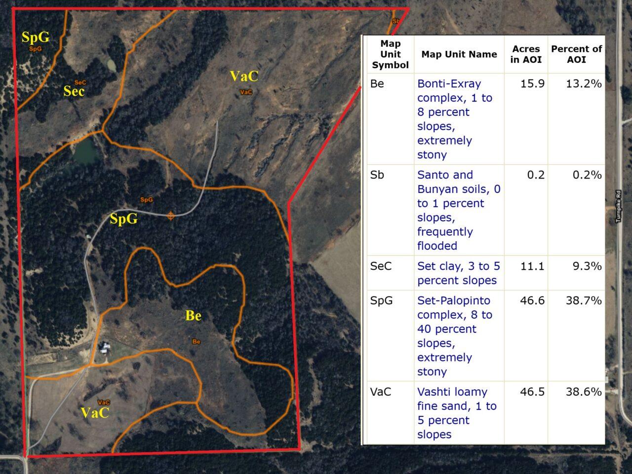 Soil Map - 118.4 Acre Hunting & Recreational Property, 2056 Sikes…