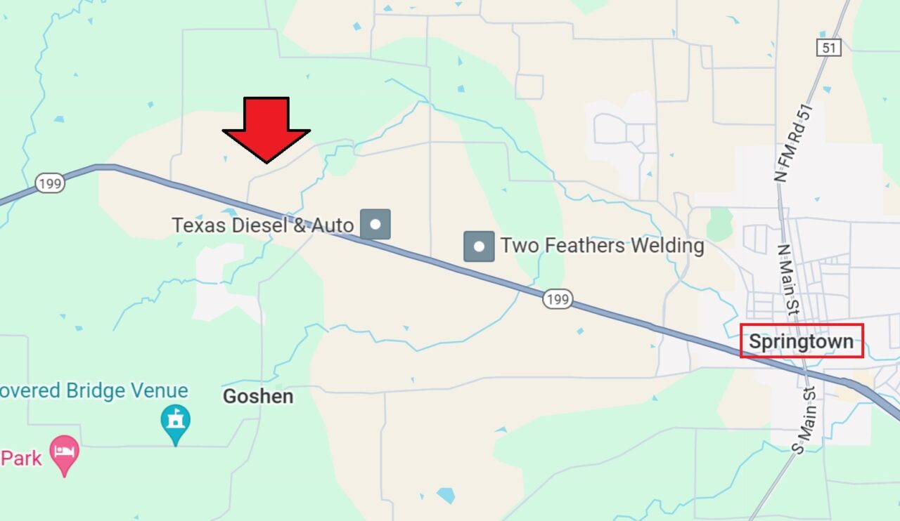 Local Map – 22.47 Acre Horse Facility Springtown, Parker County, Texas ...