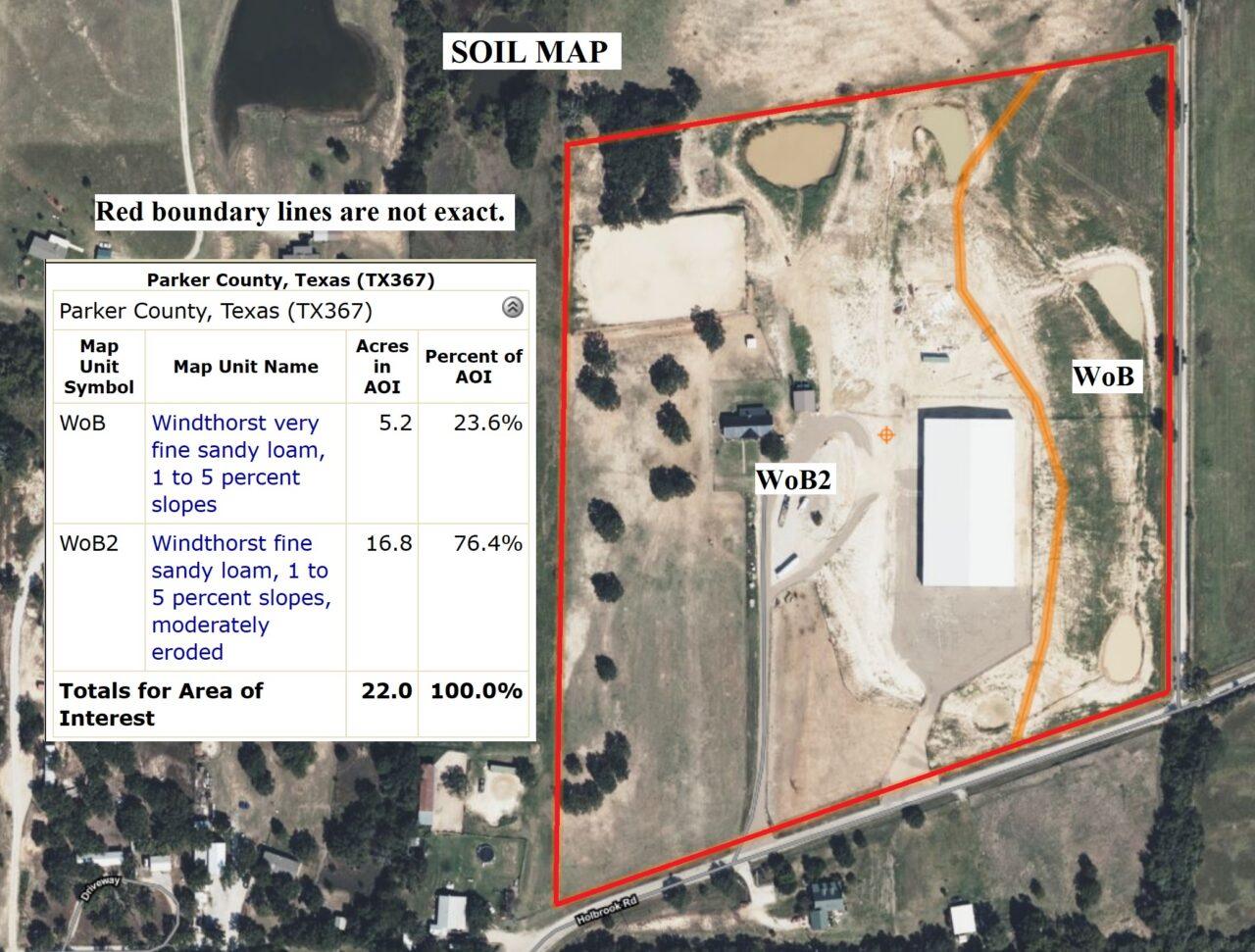 Soil Map - 22.47 Acre Horse Facility Springtown, Parker County, Texas…